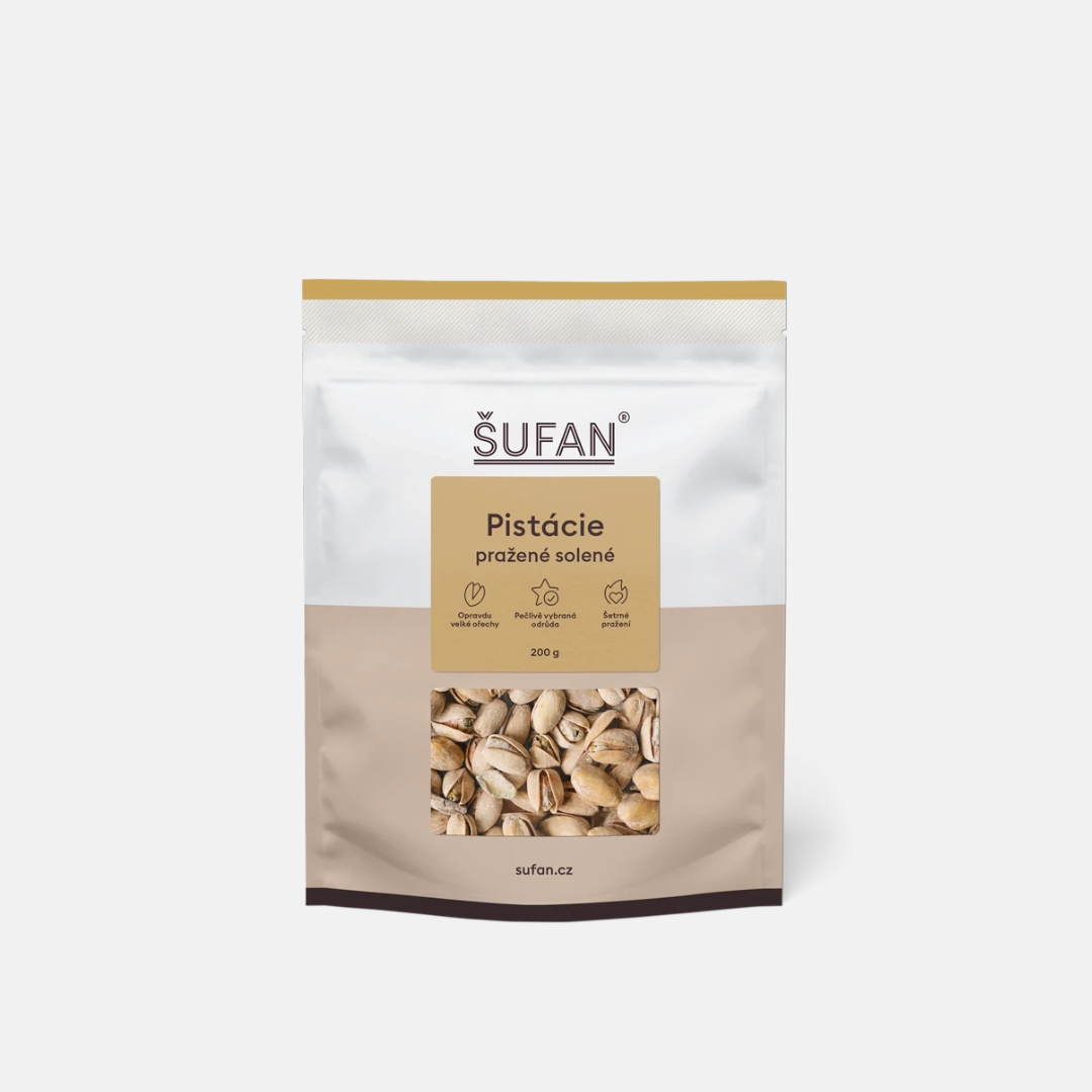 Šufan Pistácie pražené solené — Cukrfree Shop