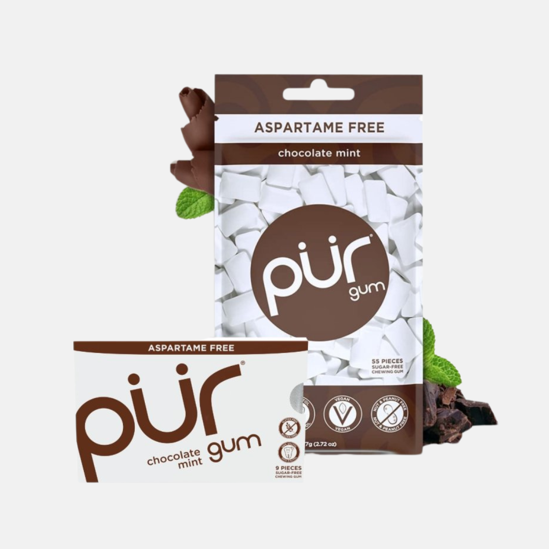 Pür - žvýkačky s xylitolem Chocolate — Cukrfree Shop