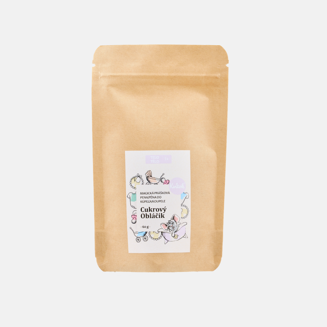 Kvitok Magická pěna do koupele v prášku Cukrový obláček 60 g — Cukrfree ...